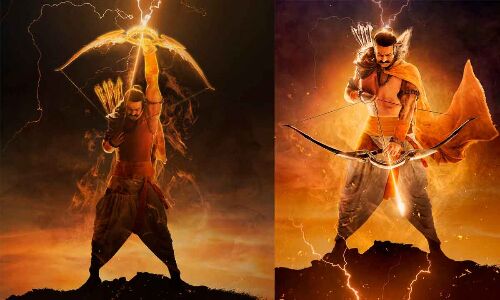 👉RAVANA entry starting 👉prabhas Entry scene... ... Adipurush Twitter ...